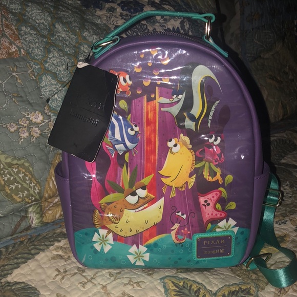 Loungefly | Bags | Pixar Finding Nemo Purple Backpack | Poshmark